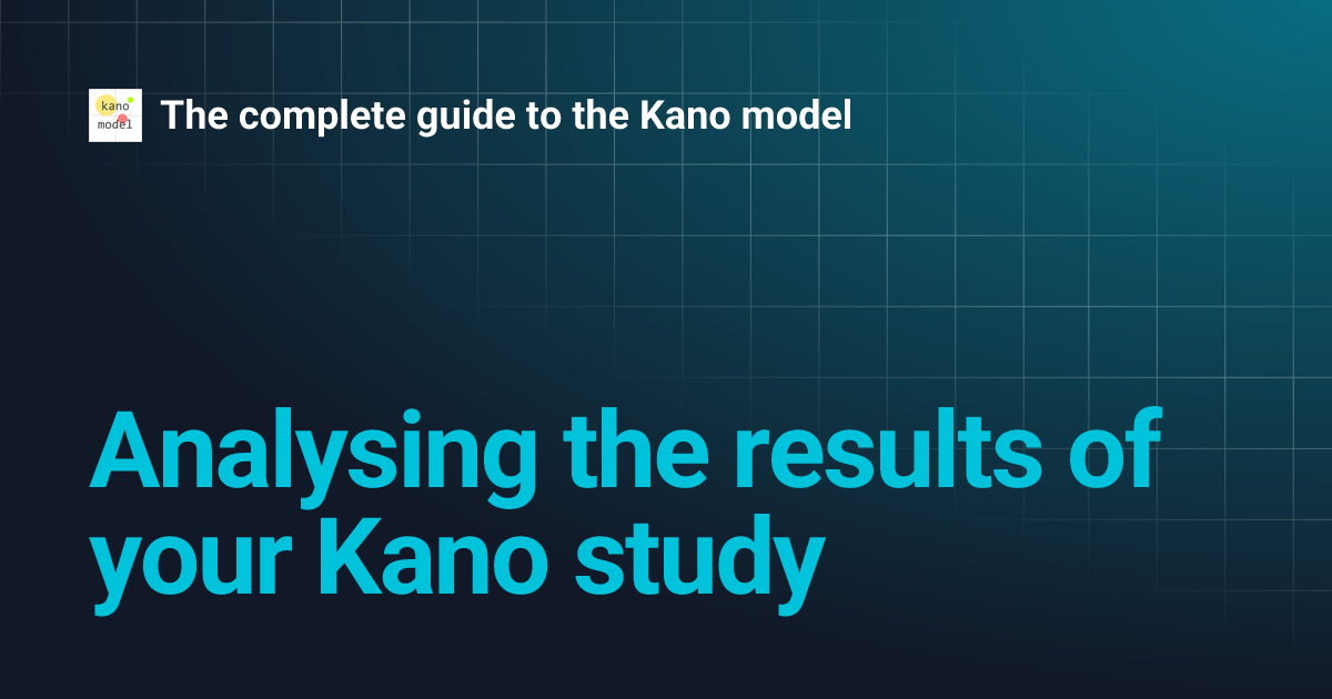 Analysing the results of your Kano study | The complete guide to the ...